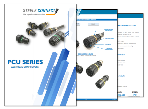 Série PCU – STEELE CONNECT – connecteurs haute puissance